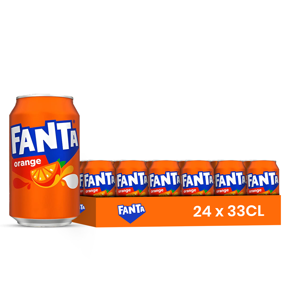 Fanta Orange (DK) – Pack de 24 Canettes 33CL | Boisson Gazeuse Rafraîc ...