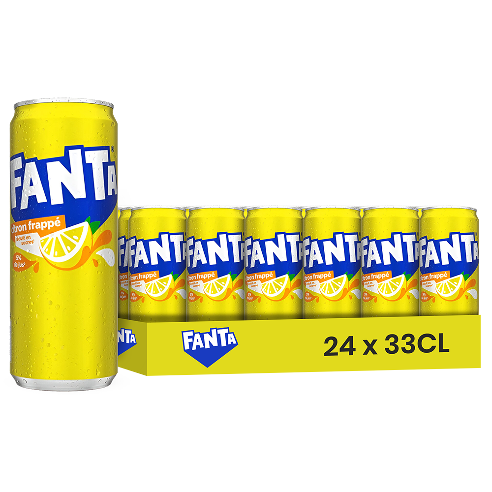 Fanta Citron Frappé (FR) Pack 24 x 33CL – Soda Citron Givré – Proxidispro